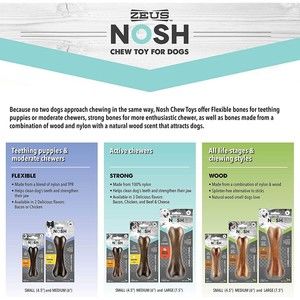 ZEUS | Dog | Zeus Nosh Timber Natural Wood Flavor Chew Bones Toys Long ...